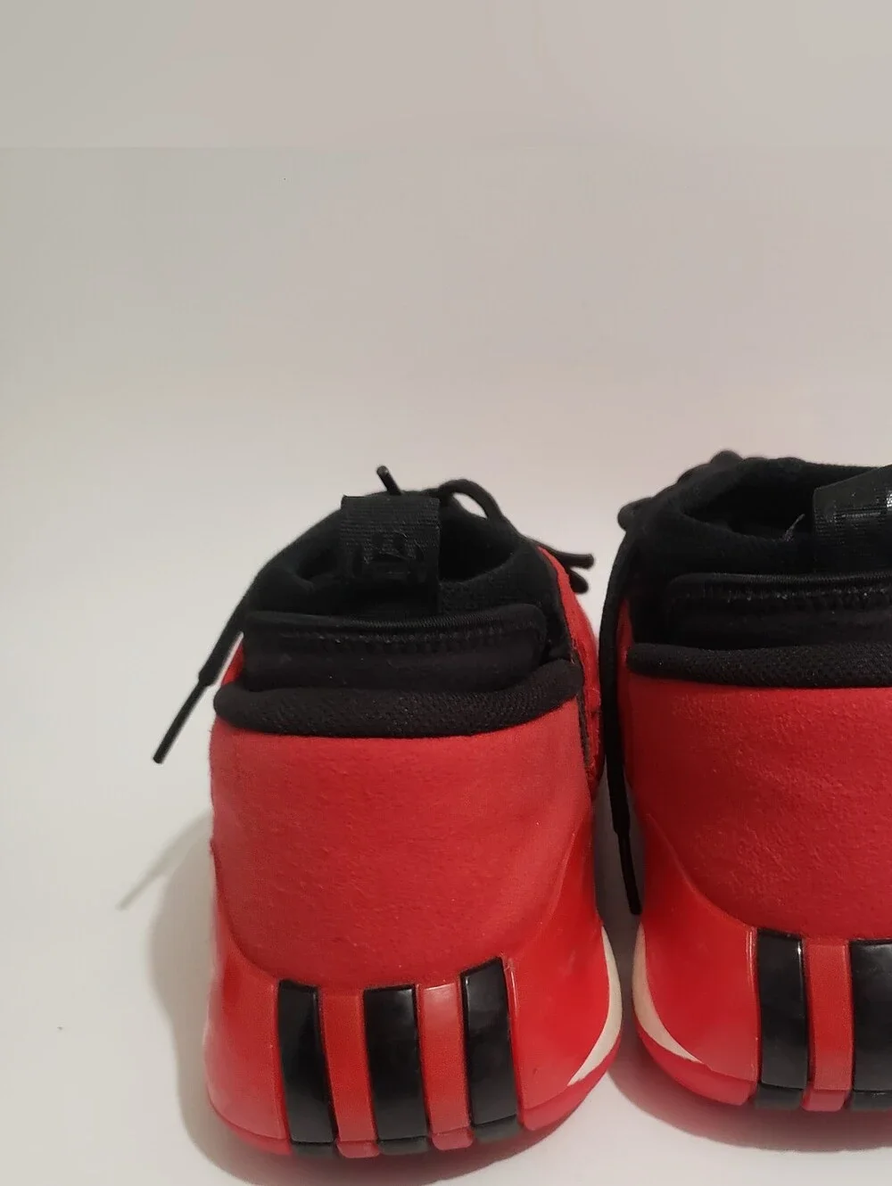 Shoes | Adidas Ape 77901 Basketball Shoes Mens 135 Red Black High Top ...